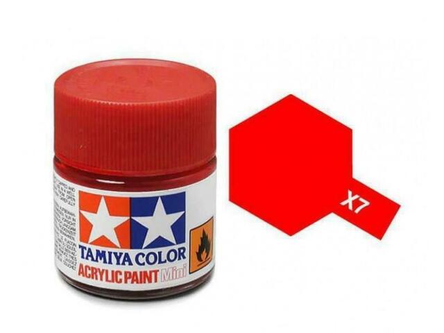 PEINTURE TAMIYA ROUGE INSIGNIA ACRYLIC X7 - BRICOLAGE / Modèles à coller