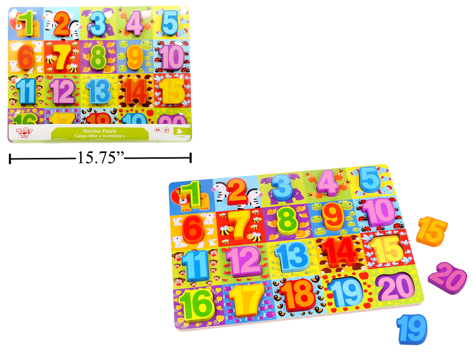 CASSE-TÊTE DE BOIS ÉPAIS CHIFFRES - CASSE-TÊTES / Casse-tête enfants
