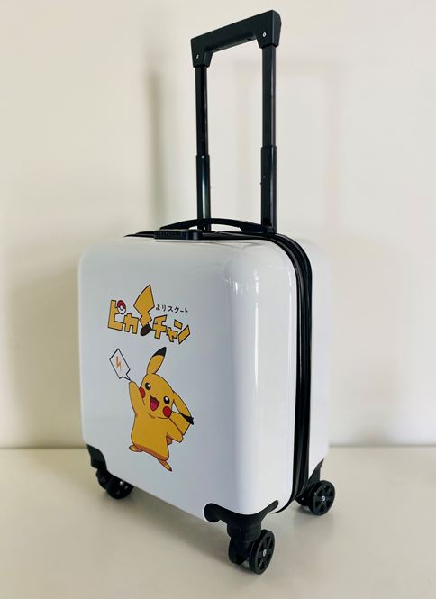 VALISE DELUXE POKEMON PIKACHU BLANCHE AVEC SERRURE 18" (46 CM ...