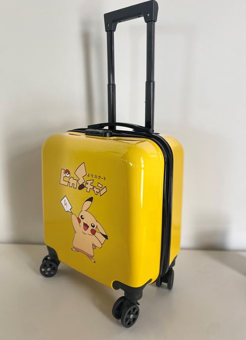 VALISE DELUXE POKEMON PIKACHU JAUNE AVEC SERRURE 18" (46 CM) - CHAMBRE ...
