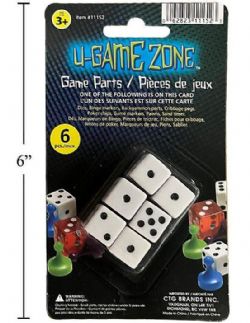 ENSEMBLE DE 5 OU 6 DÉS SUR CARTON - JEUX DE SOCIÉTÉ / Dés (à jouer ...