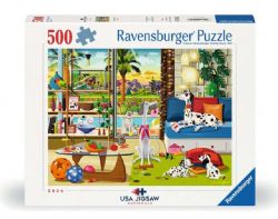 RAVENSBURGER CASSE-TÊTE 500 PIÈCES - LES ANIMAUX DE COMPAGNIE DE PALM ...