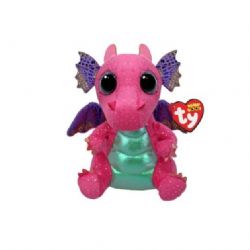 PELUCHE TY BEANIE BOOS - SPITFIRE LE DRAGON ROSE PETIT 6" (15 CM ...
